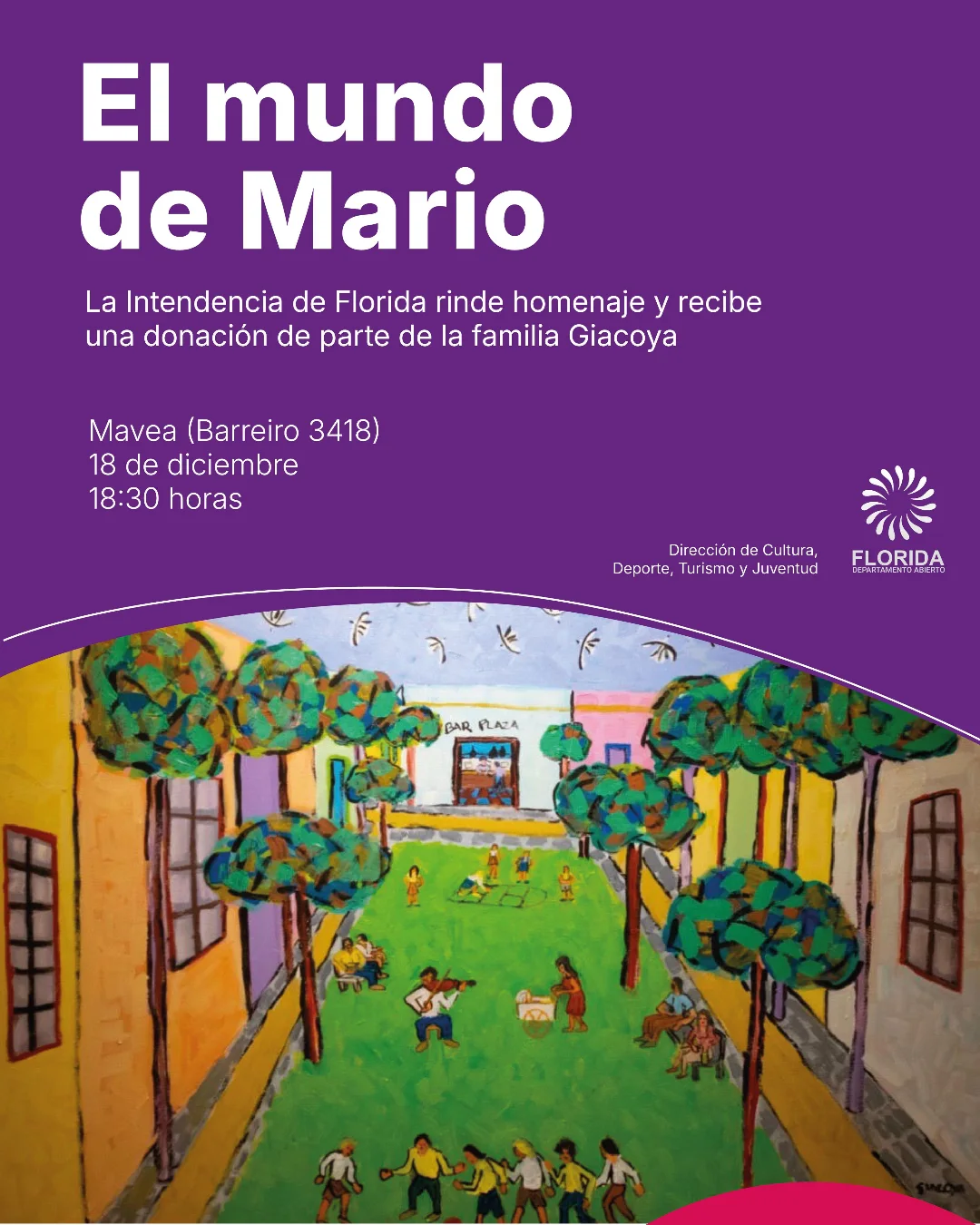 La Intendencia de Florida rinde homenaje a Mario Giacoya y recibe una ...