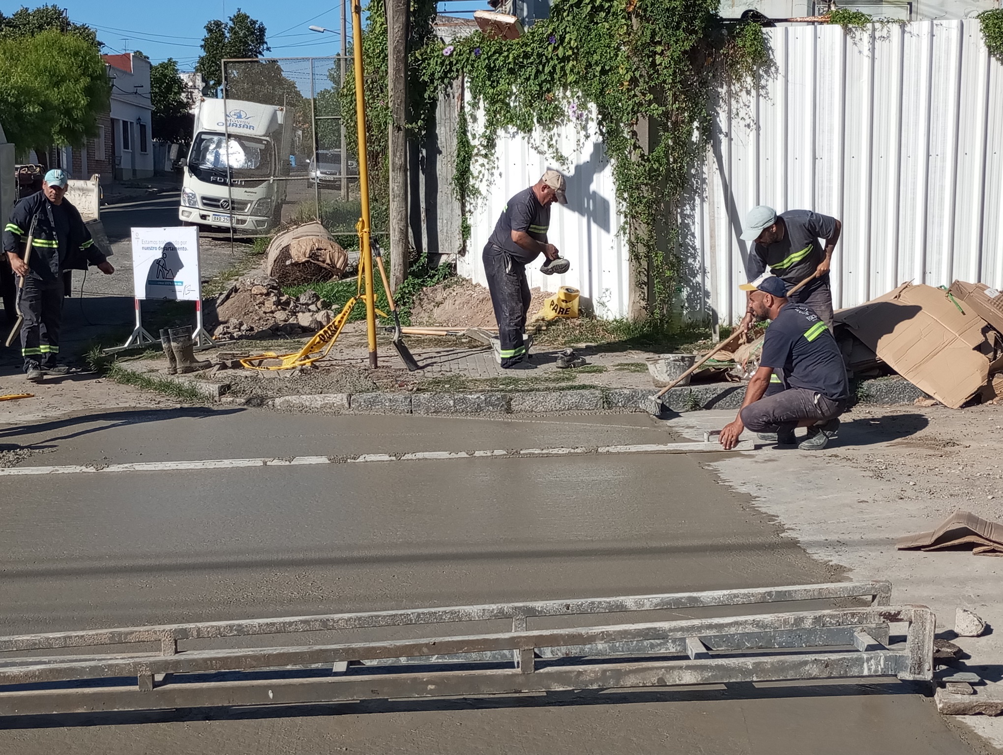 Reparación de hormigón de calle Independencia | Intendencia de Florida