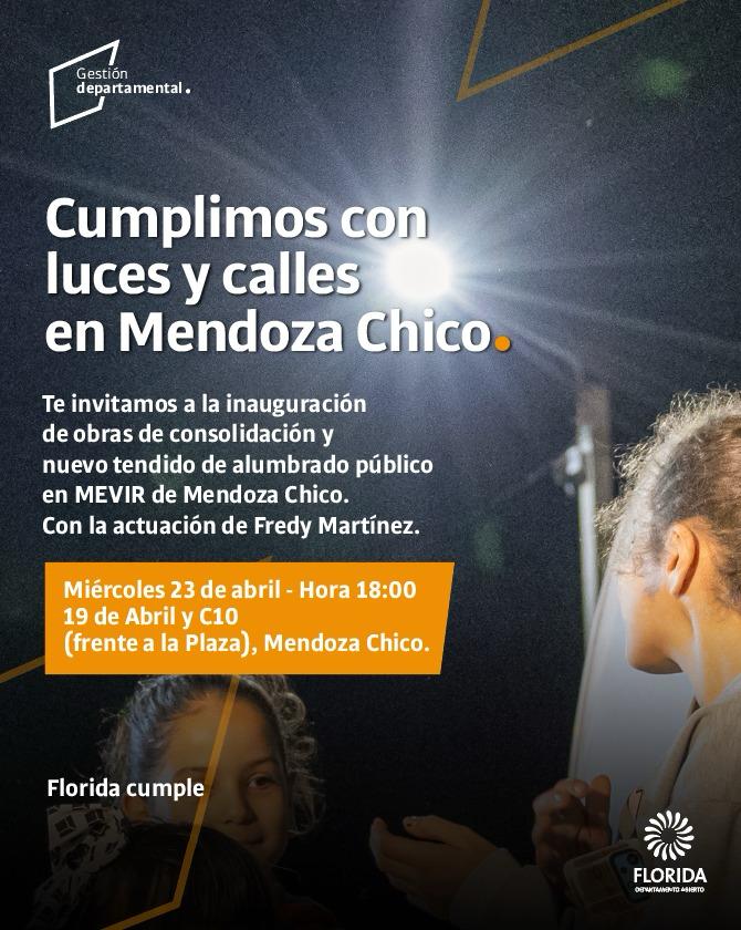 Se inauguran obras de consolidación en Mendoza Chico | Intendencia de ...