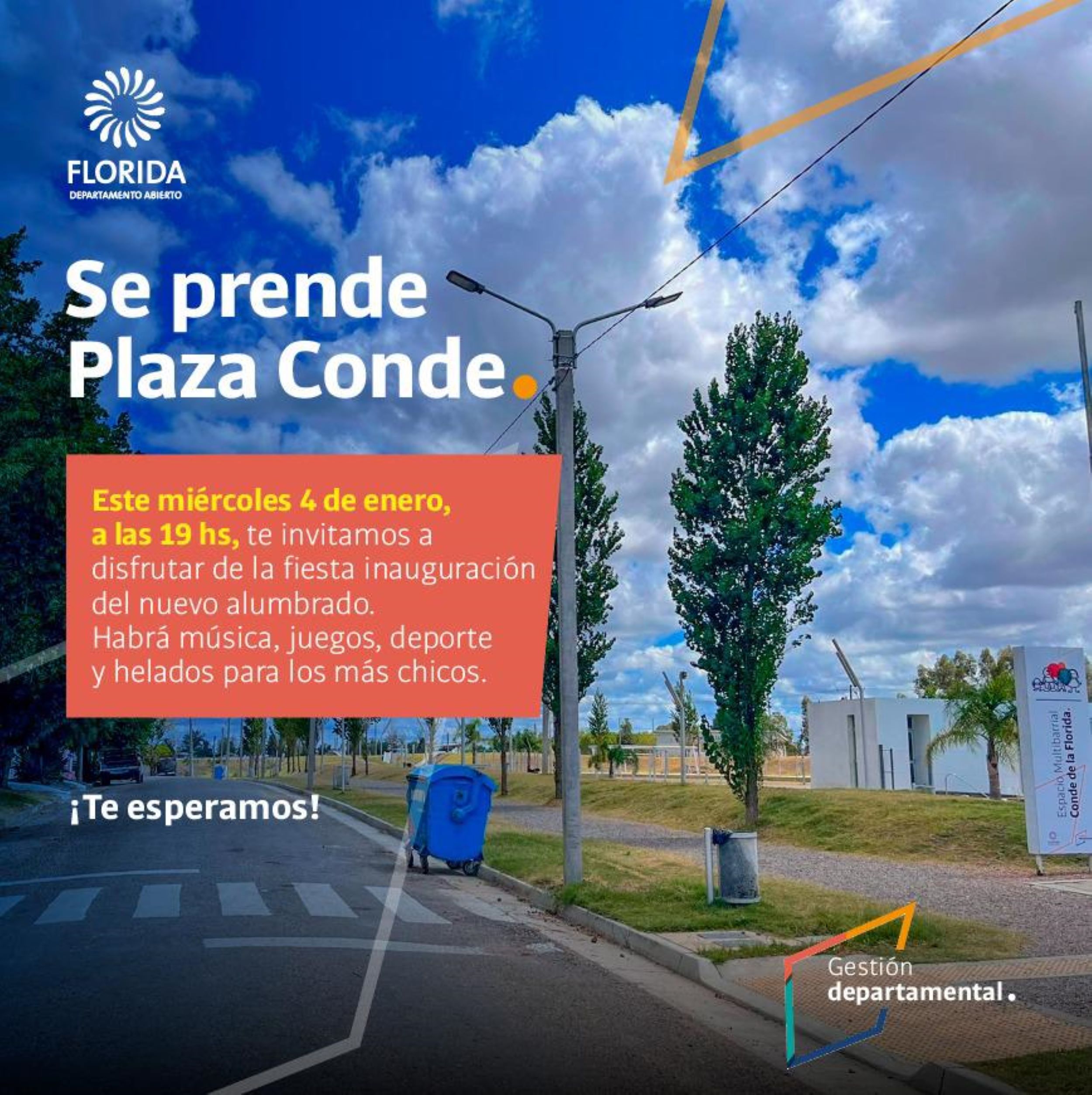 Se prende Plaza Conde | Intendencia de Florida