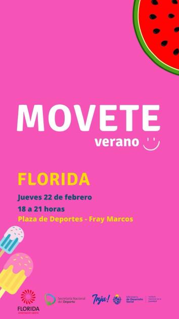 Actividades del Programa MOVETE - Fray Marcos | Intendencia de Florida