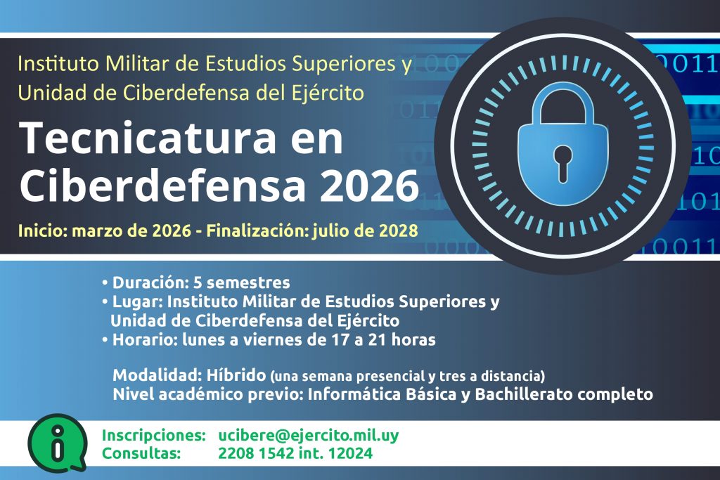 Tecnicatura en Ciberdefensa 2026 | Ministerio de Defensa Nacional