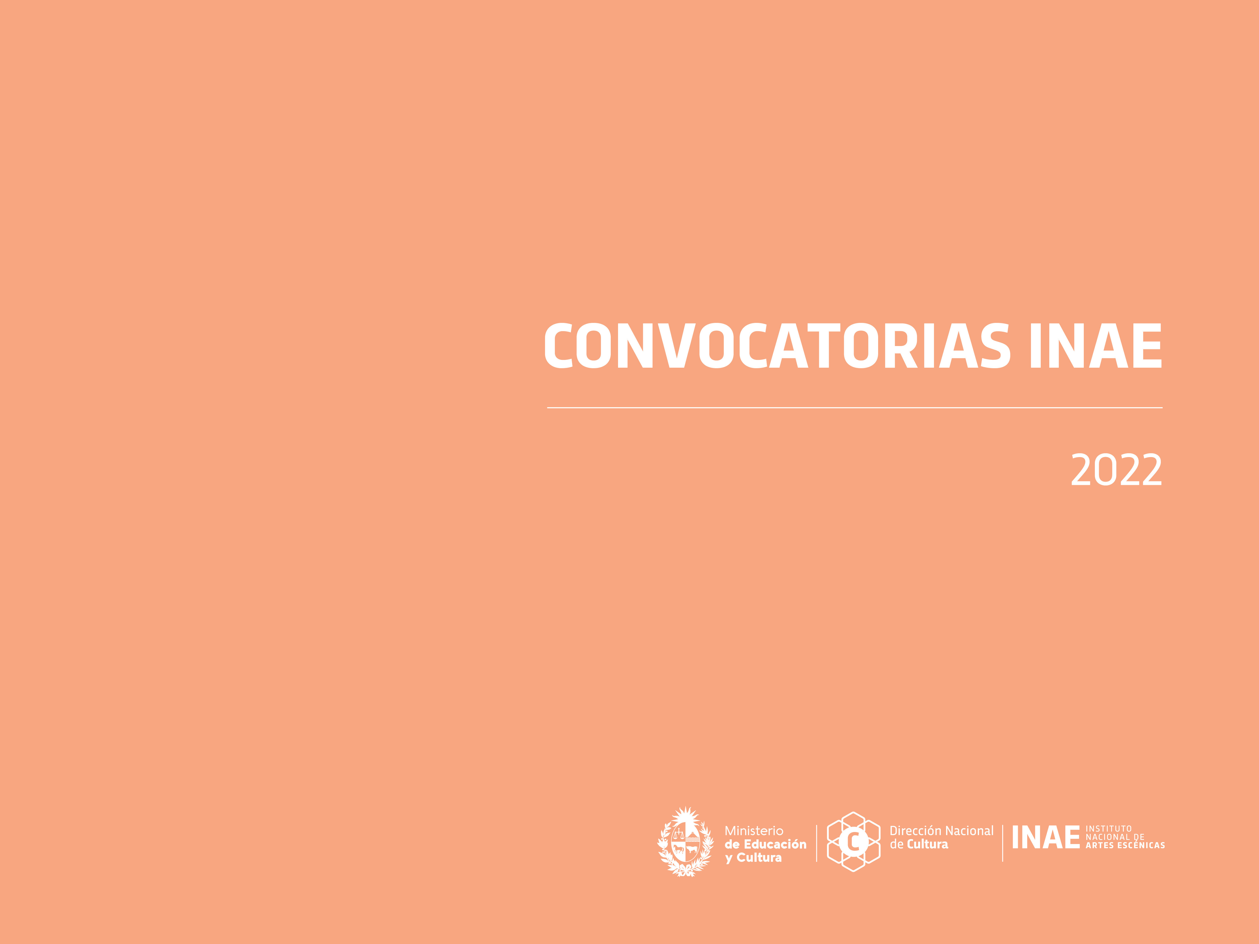 Convocatorias INAE 2022 | Ministerio de Educación y Cultura