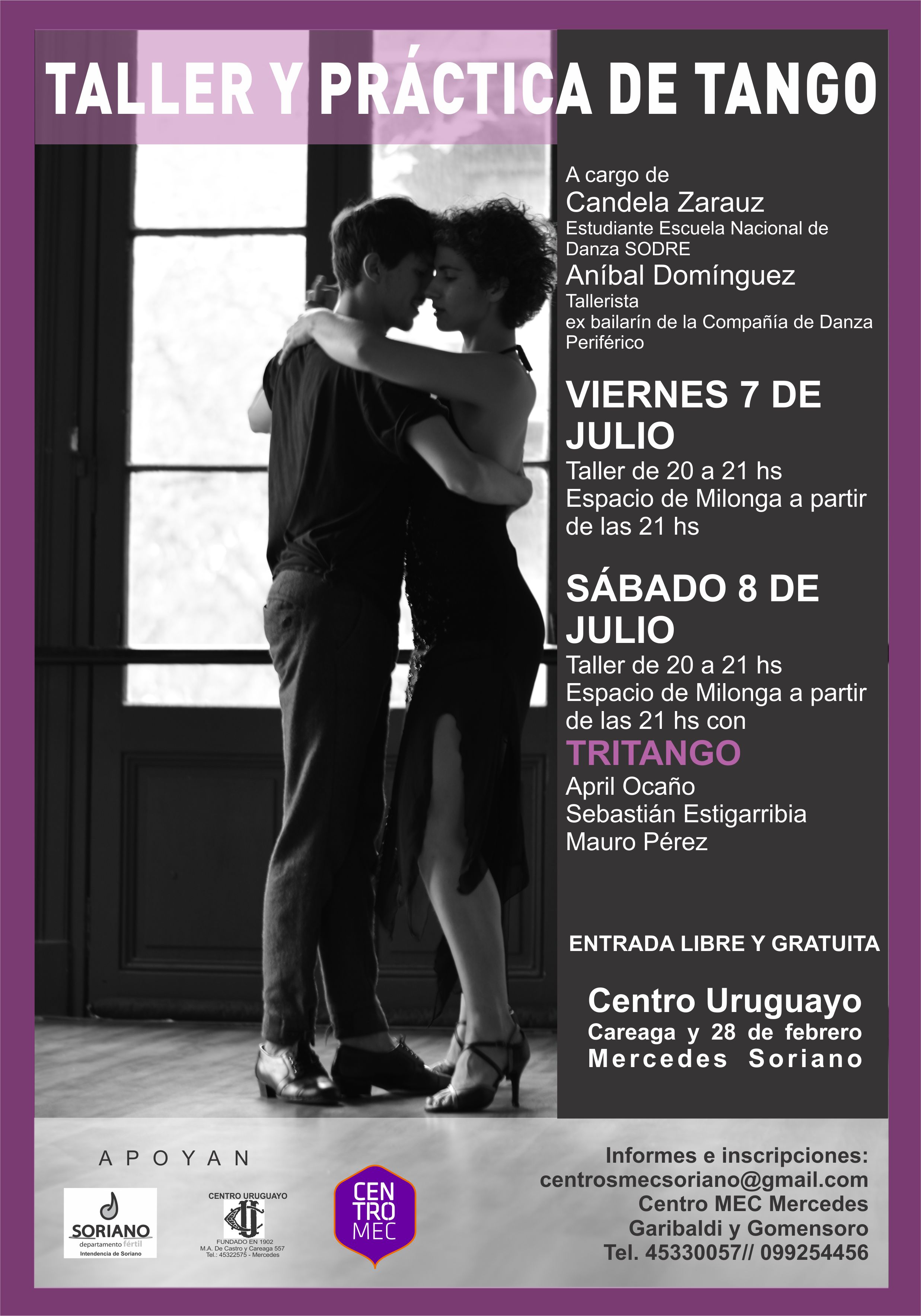 Taller y práctica de Tango | Ministerio de Educación y Cultura