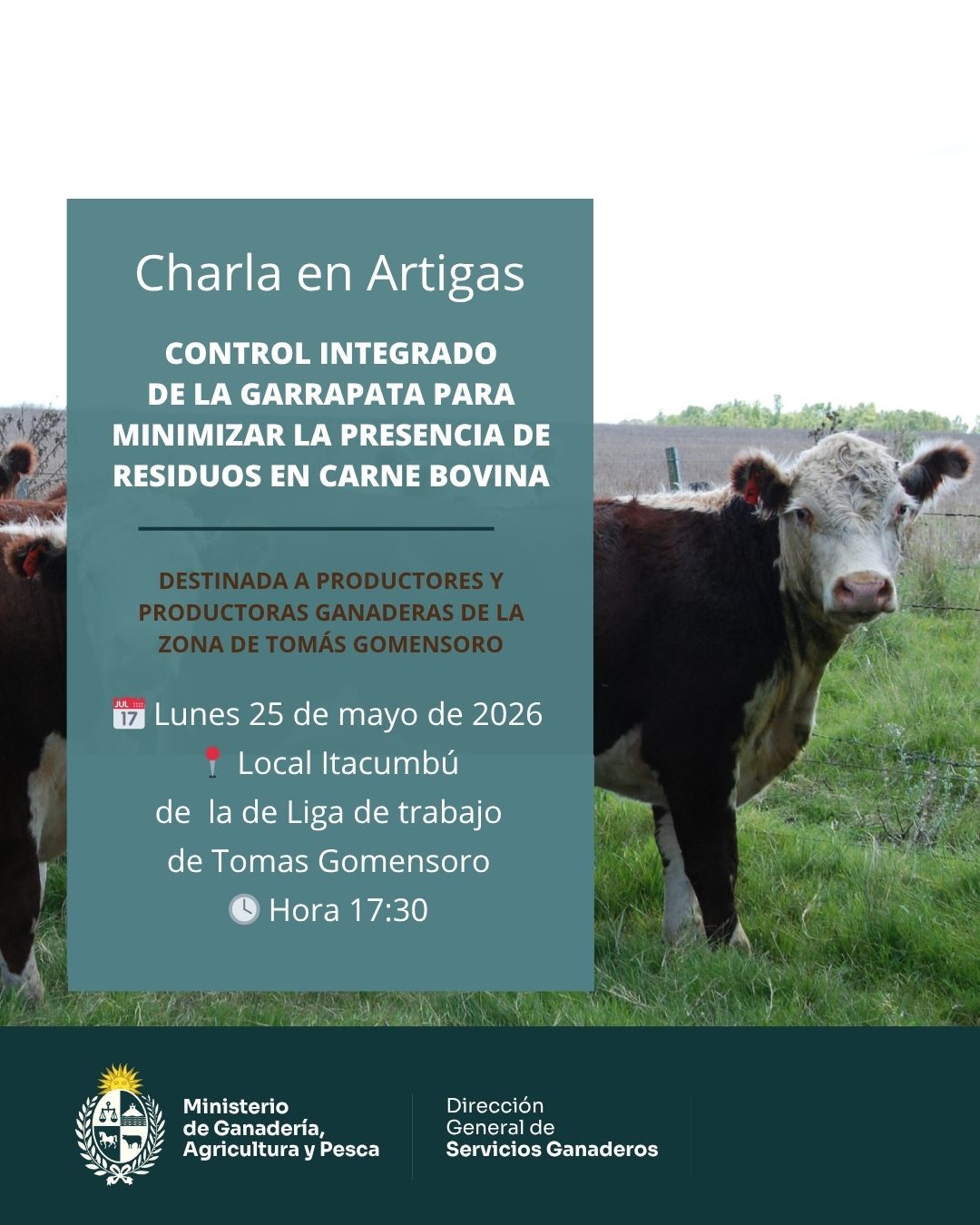 Charla en Artigas sobre control integrado de la garrapata | Ministerio ...