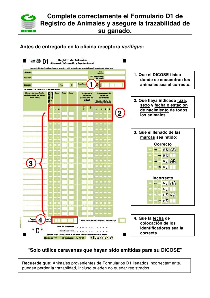 Comunicado: SNIG solicita a los productores que la entrega de ...