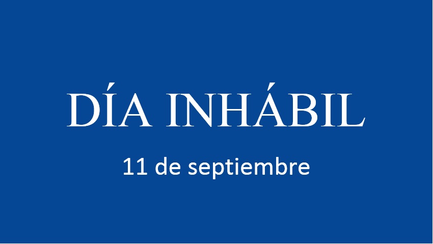 Se declara inhábil el día 11 de septiembre de 2020. | MIEM