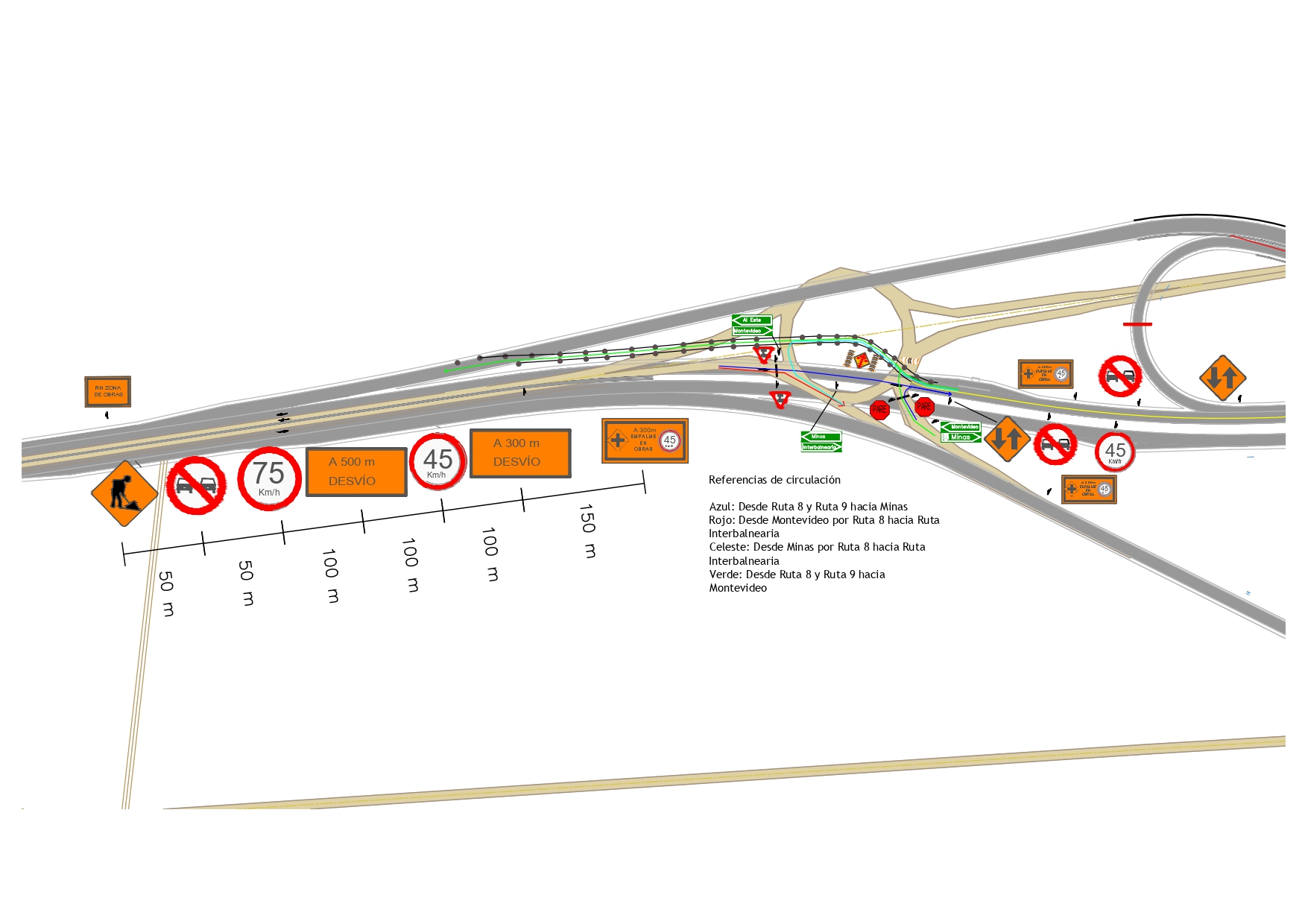 Cambio en la circulación en el empalme de rutas 8 y 9 | Ministerio de ...