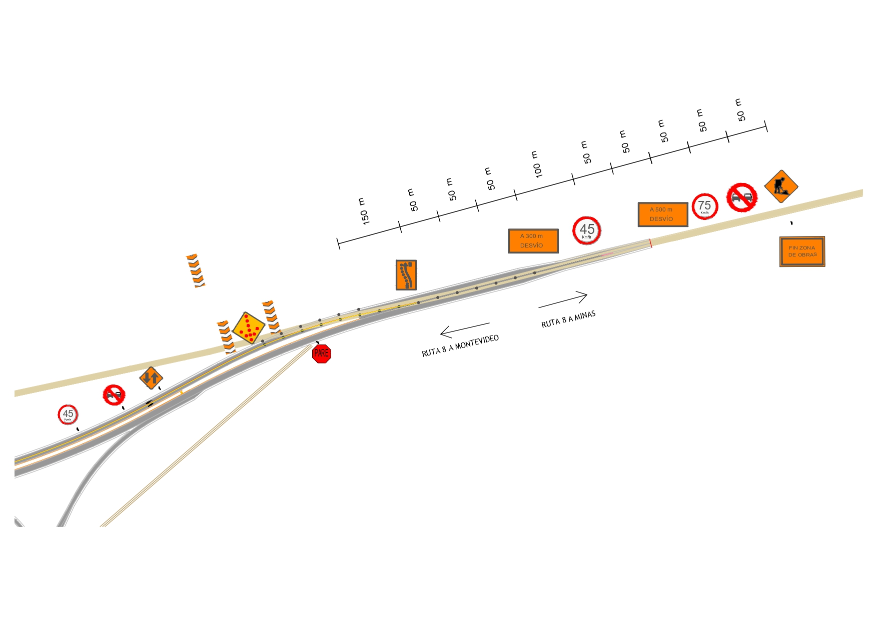 Cambio en la circulación en el empalme de rutas 8 y 9 | Ministerio de ...
